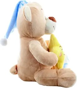 ORION Plyšový medvídek s hvězdičkou a modrou čepičkou / 23 cm / od 0 m