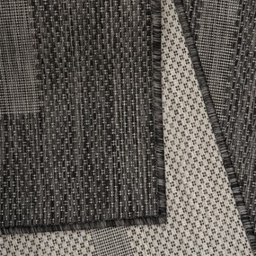 Ayyildiz, Kusový koberec Relax 4311 Black kruh, 200x200 (průměr) kruh, černá, chodba / předsíň