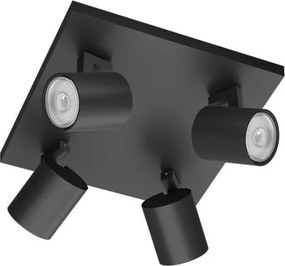 Philips - LED RGBW Stmívatelné bodové svítidlo RUNNER 4xGU10/6,5W/230V černá