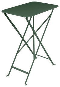 OnaDnes -20% Tmavě zelený kovový skládací stůl Fermob Bistro 37 x 57 cm