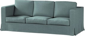 Potah na pohovku IKEA Karlanda 3-místná nerozkládací, dlouhý barva modrá látka pletený vzor