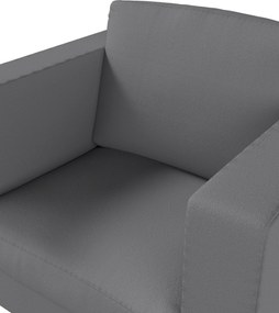 Potah na křesko IKEA Karlanda, krátký barva šedá látka pletený vzor