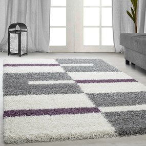 Ayyildiz, Kusový koberec Gala 2505 lila, 140x200, fialová, ložnice