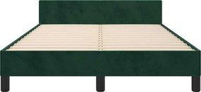 Rám postele bez matrace tmavě zelená 120 x 200 cm samet 3125626