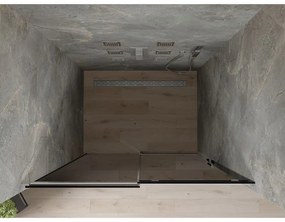Mexen OMEGA posuvné sprchové dveře do otvoru 140 cm, šedé, 825-140-000-01-40