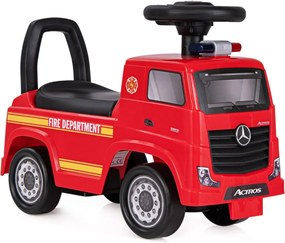 Costway Mercedes Benz pojízdné auto tlačné auto s úložným prostorem hasičská