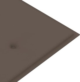 Lavice Batavia s Taupe poduškou 150 cm masivní teakové dřevo 3100834