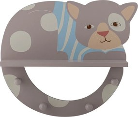 Šedý nástěnný dětský věšák 36x31 cm Mille – Bloomingville Mini