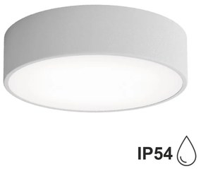 Temar Venkovní stropní svítidlo se senzorem CLEO 2xE27/24W/230V pr. 30 cm šedá IP54 TM0097