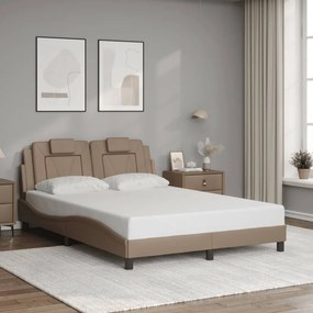 Rám postele Viana bez matrace cappuccino 120x200 cm umělá kůže 3208086