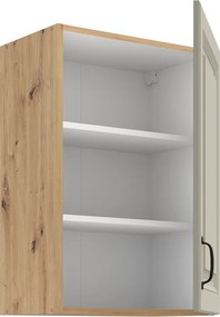 Kuchyňská linka STILO ac | 120 + 230 cm | PREMIUM BOX zásuvky | UNI dvířka | artisan/světle šedá