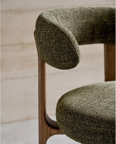 Khaki/hnědá jídelní židle z jasanového dřeva Granite – Kave Home