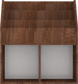 Dětský regál na časopisy hnědý dub 71 x 30 x 78,5 cm kompozit 339528