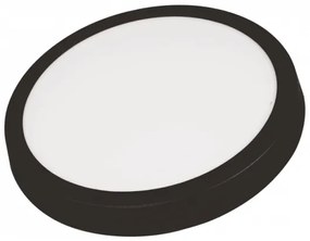 ECOLIGHT Přisazený LED panel 18W černý - neutrální bílá