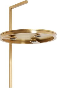 Kulatý odkládací stolek s mramorovou deskou ø 26 cm Leda – Light &amp; Living