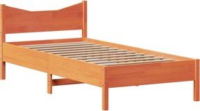 Postel bez matrace voskově hnědá 75 x 190 cm masivní borovice 3323403