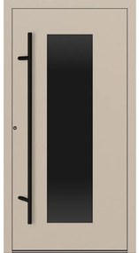 Hliníkové vchodové dveře FM Turen Premium P90 M28 BLACKLINE krémová RAL1015 Orientace dveří: Levé, otevírání dovnitř, Standardní rozměr dveří včetně rámu: 100 cm x 200 cm - vnější rozměr rámu