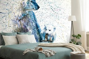 Samolepící tapeta lední medvědi - 225x150 cm