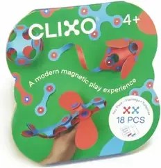 Clixo Itsy Flamingo  Turquoise Magnetická stavebnice / 18ks / od 4 let