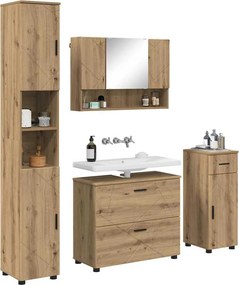 Sada koupelnového nábytku 4 ks Artisanový dub 35 x 30 x 192 cm 3393062