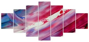 Obraz - růžovomodré barvy (210x100 cm)