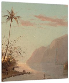 Obraz - Camille Pissarro, A creek in st. Thomas (Virgin Islands), reprodukce (30x30 cm)