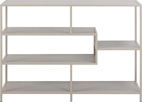Knihovna Seaford 114 cm šedá