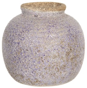 Retro váza s nádechem fialové a odřeninami - Ø 8*8 cm
