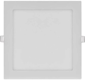 Led světlo emos led podhledové svítidlo nexxo bílé, 22,5 x 22,5 cm, 18 w, neutrální bílá