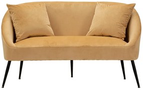 Designová pohovka Caerwyn 137 cm hnědá / černá