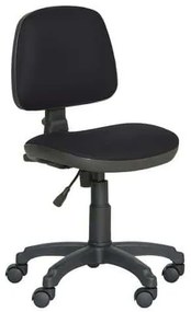 Pracovní židle Monako s tvrdými kolečky, černá