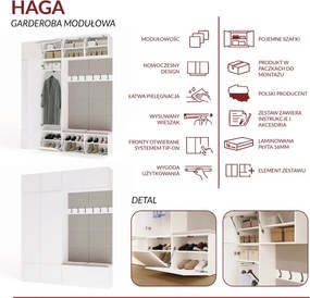 Předsíňová sestava AGA IV 2S2V bílá