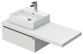Intedoor Desk New skříňka s umyvadlem na desku DE 54 120 L STORM 1Z Barva: A0016 Bílá Lesk