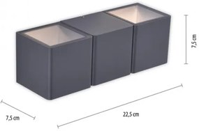 Paul Neuhaus 9658-13 - LED Venkovní nástěnné svítidlo MARCEL 2xLED/4W/230V IP54