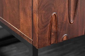 Designová komoda Lameez 175 cm tmavě hnědá akácie