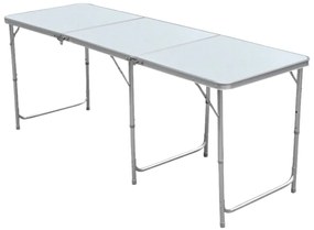 Skládací turistický stůl LUDGE 180 cm bílý