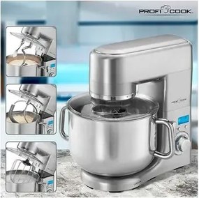 ProfiCook KM 1096 šedá / kuchyňský robot / 1500W / regulace rychlosti