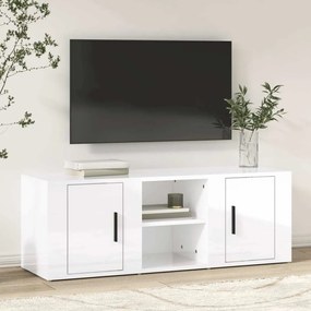 vidaXL TV skříňka 100x31,5x35 cm kompozitní dřevo [819429] Barva: bílá s vysokým leskem