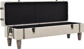 Úložná lavice masivní dřevo a ocel 111 x 34 x 37 cm 245763