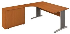 Kancelářský pracovní stůl Cross sestava pravá - CE 1800 HR P třešeň