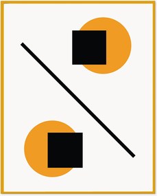 Zarámovaný digitální tisk Abstract Geometric