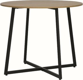 Jídelní stůl Luna 90 cm dub přírodní/černý