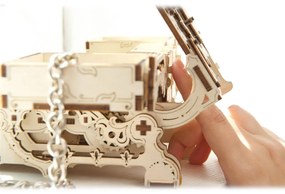 Ugears 3D dřevěné mechanické puzzle Starožitná šperkovnice