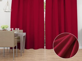 Biante Sametový závěs Velvet Premium SVP-007 Malinově červený - šířka 270 cm 270x210 cm