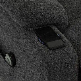 Polohovací křeslo šedé, elektrické TV-S8348 GREY2