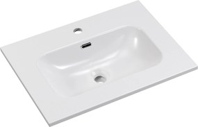 Comad Nábytkové keramické umyvadlo FLY WHITE GLOSS UM 60-46 DP, 61x46 cm, bílá lesklá