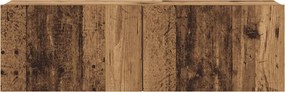 Nástěnné TV skříňky 6 ks Old Wood kompozitní 3328987