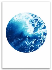 Gario Obraz na plátně Modrý akvarelový kruh Rozměry: 40 x 60 cm
