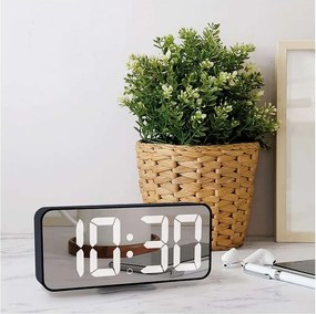 Hodiny s bluetooth synchronizací CA08, černá