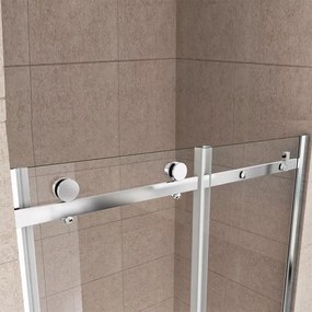 BPS-koupelny Posuvné sprchové dveře HYD-PD1595 150 cm chrom/transparent pro instalaci do niky